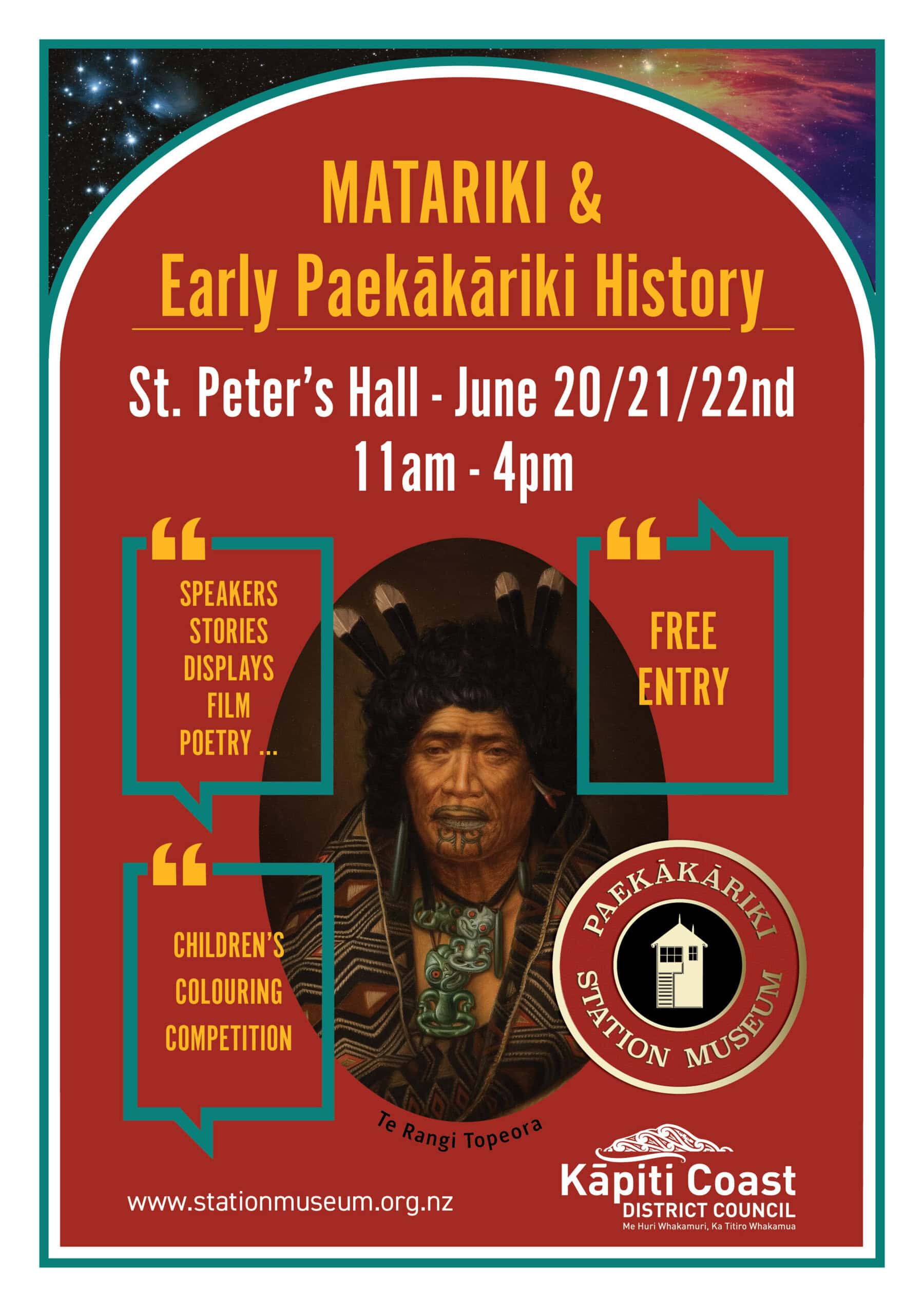 Matariki & Paekākāriki History Weekend – Fri 20 to Sun 22 June ...